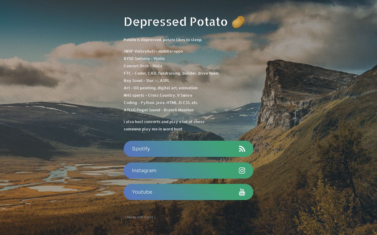 Depressed Potato
